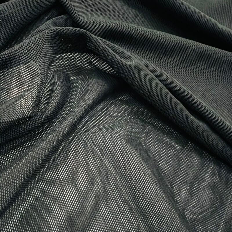 Black Stretch Mesh Fabric for Sportwear Swimwear Dress Dancewear ...