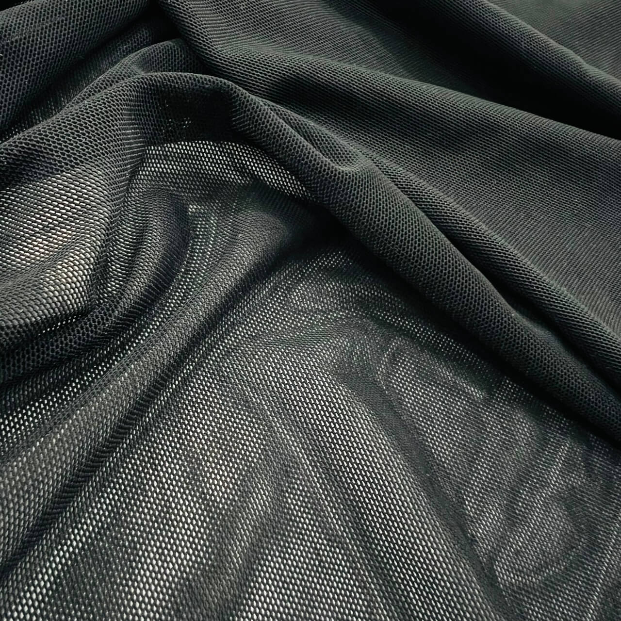 Black Stretch Mesh Fabric for Sportwear Swimwear Dress Dancewear ...