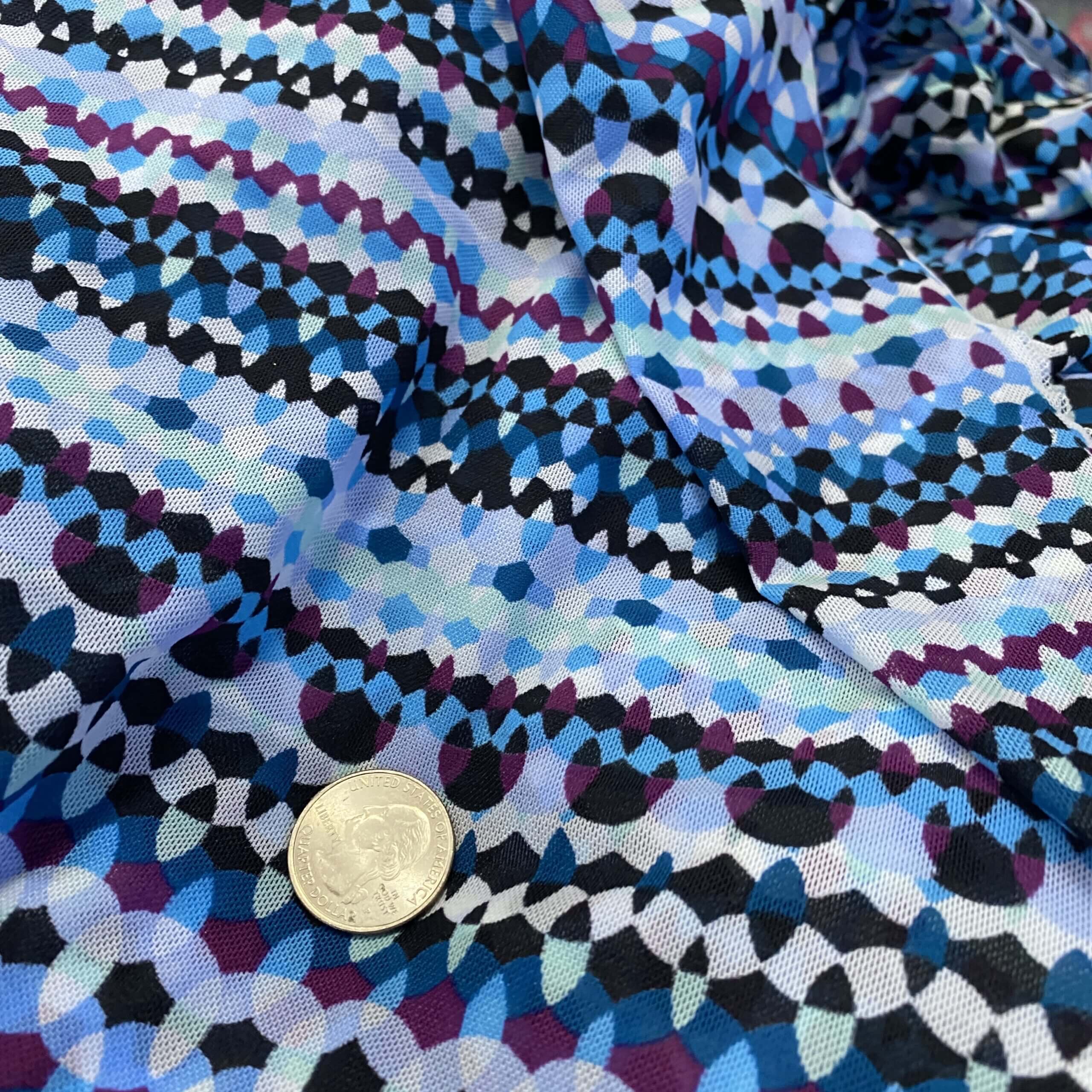 L1E1400002 Nylon Lycra mesh Spandex Fabric 4 Way Strech By Yard (3 ...